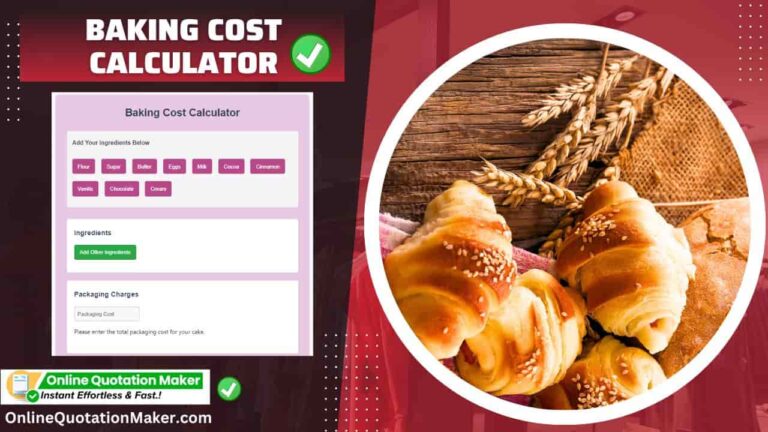 Baking Cost Calculator